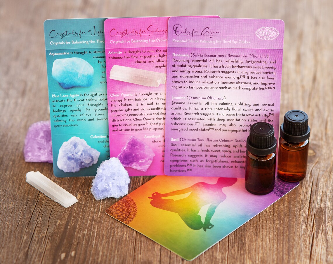 Premium Chakra Cards Chakra Chart on Cards Reiki Supplies Cards & Reiki ...