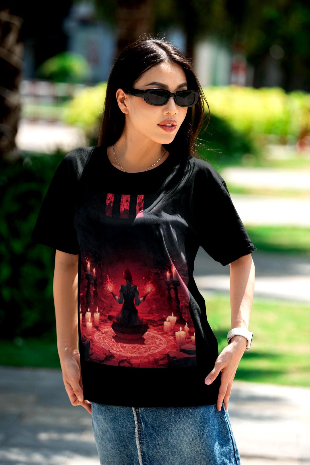 Satanic Ritual Shirt | Anime Ritual Tee | Witchcore Aesthetic | Dark ...
