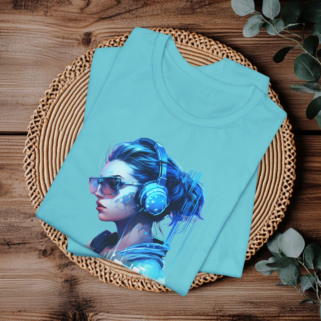Cyberpunk Neon Apparel | Virtual Reality Tech Tee | Futuristic ...