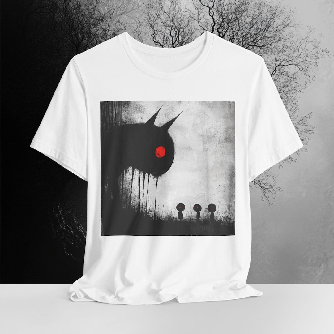 Shadow Demon Lurking Tshirt, Horror Art Graphic Tee | Dark Surreal ...