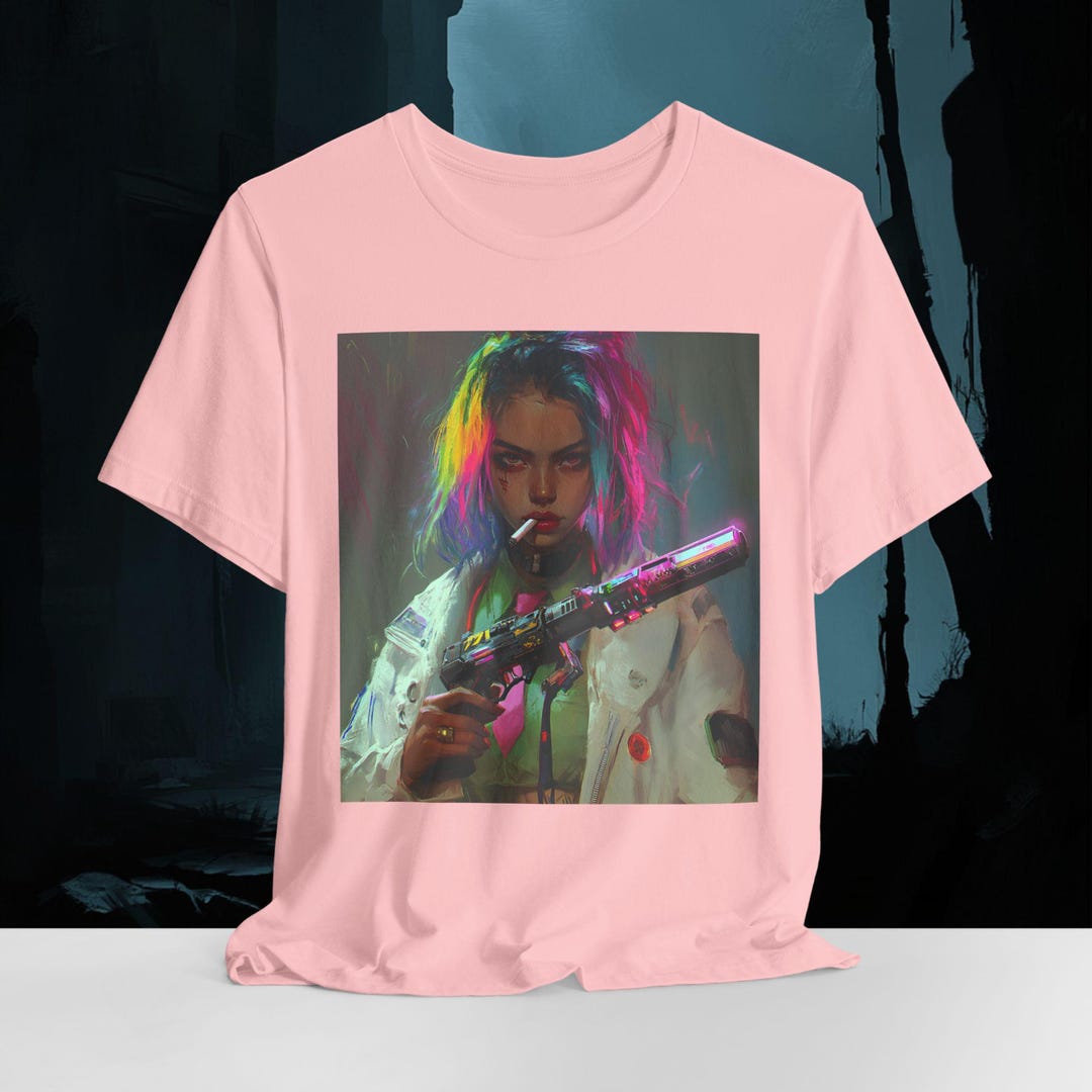 Cyberpunk Girl Shirt | Gamer Girl Tee | Cybercore Fashion | Futuristic ...
