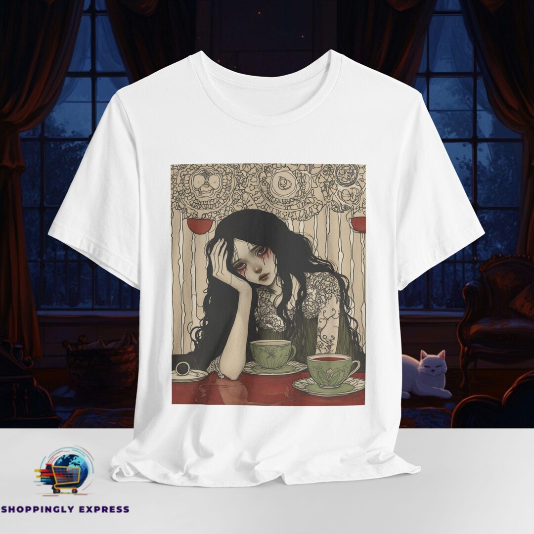Goth Emo Girl Shirt | Gothic Emo Aesthetic Tee | Emotional Art T-shirt ...
