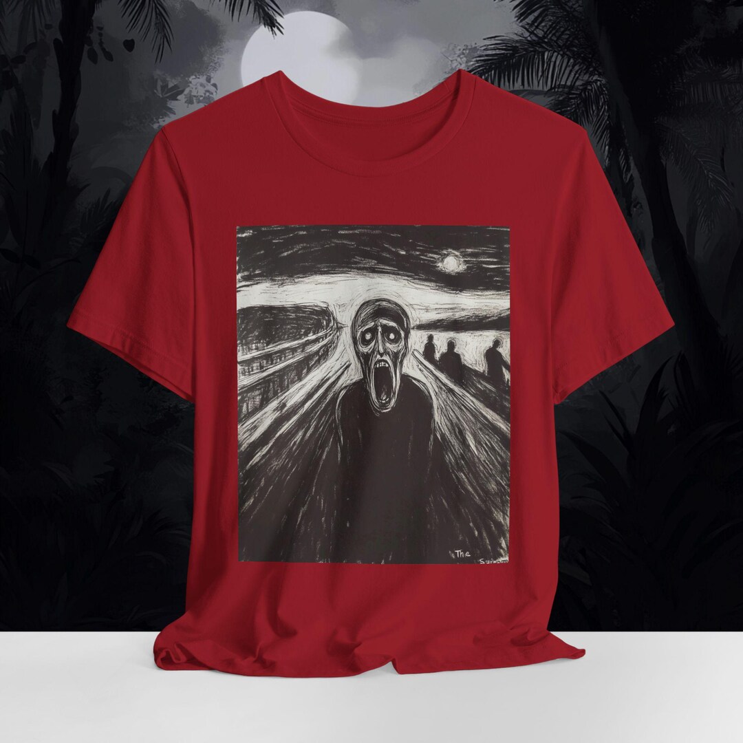 Screaming Figure Horror T-shirt | Emo Apparel | Distorted Nightmare ...