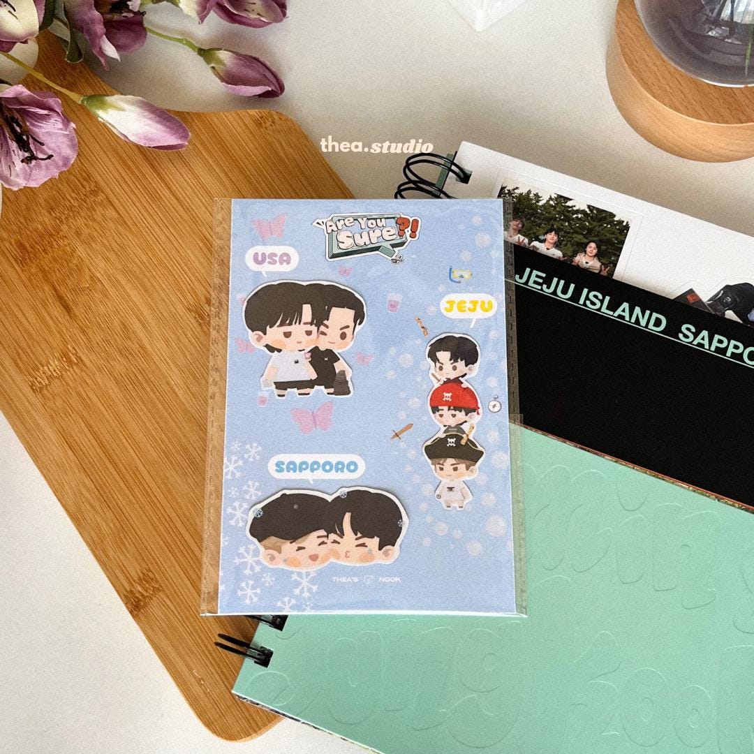 AYS New York Jeju Sapporo - BTS Jimin V Jungkook Sticker Set - Etsy