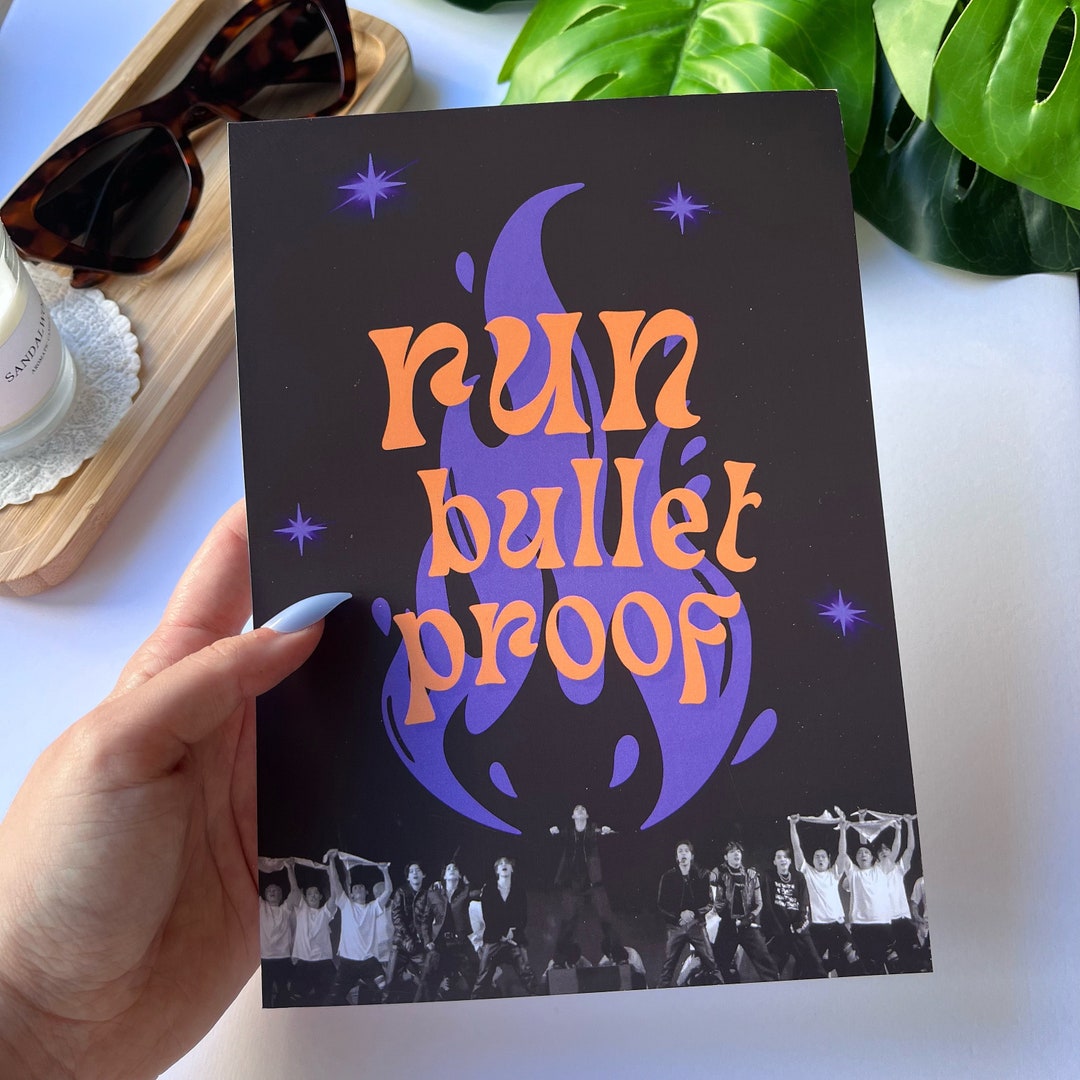 BTS RUN BULLETPROOF Print - Run Bts Print - Etsy