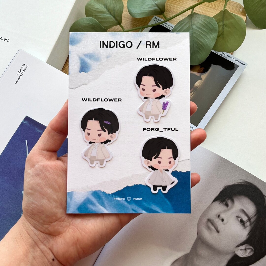 Namjoon RM Indigo - BTS Namjoon Stickers Set - Etsy