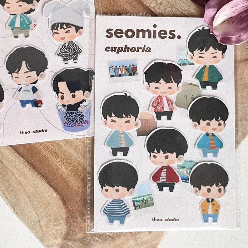BTS Euphoria Stickers Set - Etsy