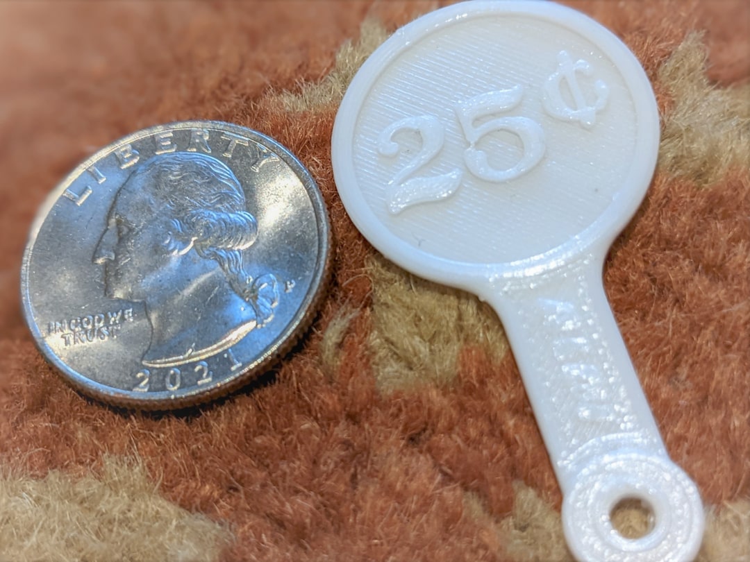 Aldi Cart Token - 3D Printed | 2 Pack | Quarter Keeper - 25 Cent ...