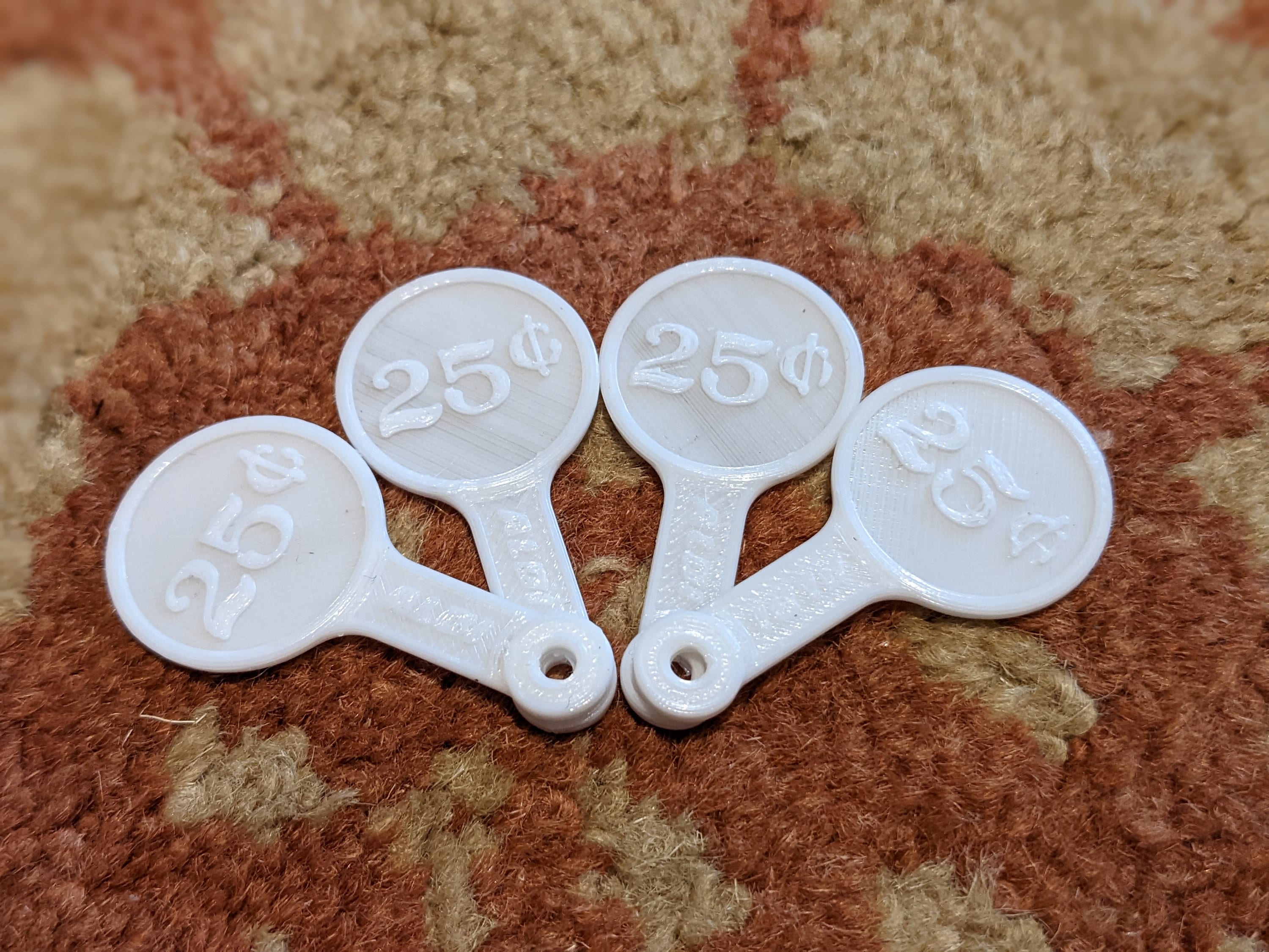 Aldi Cart Token - 3D Printed | 2 Pack | Quarter Keeper - 25 Cent ...