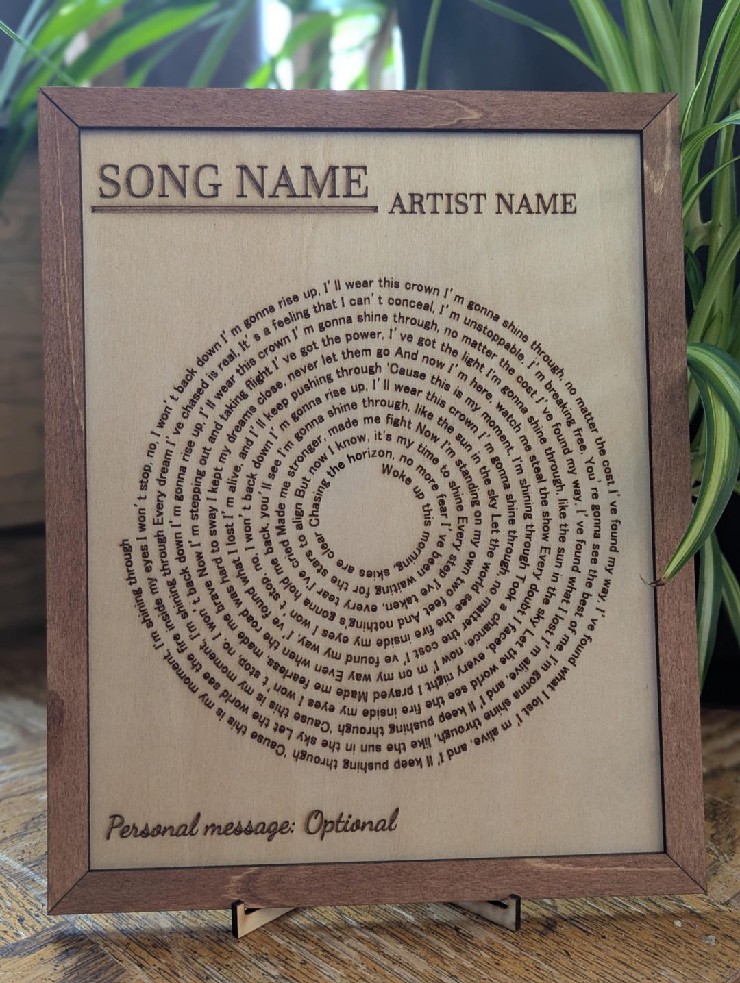 Custom Song Lyric Plaque, Personalized Music Gift, Unique Wedding or ...