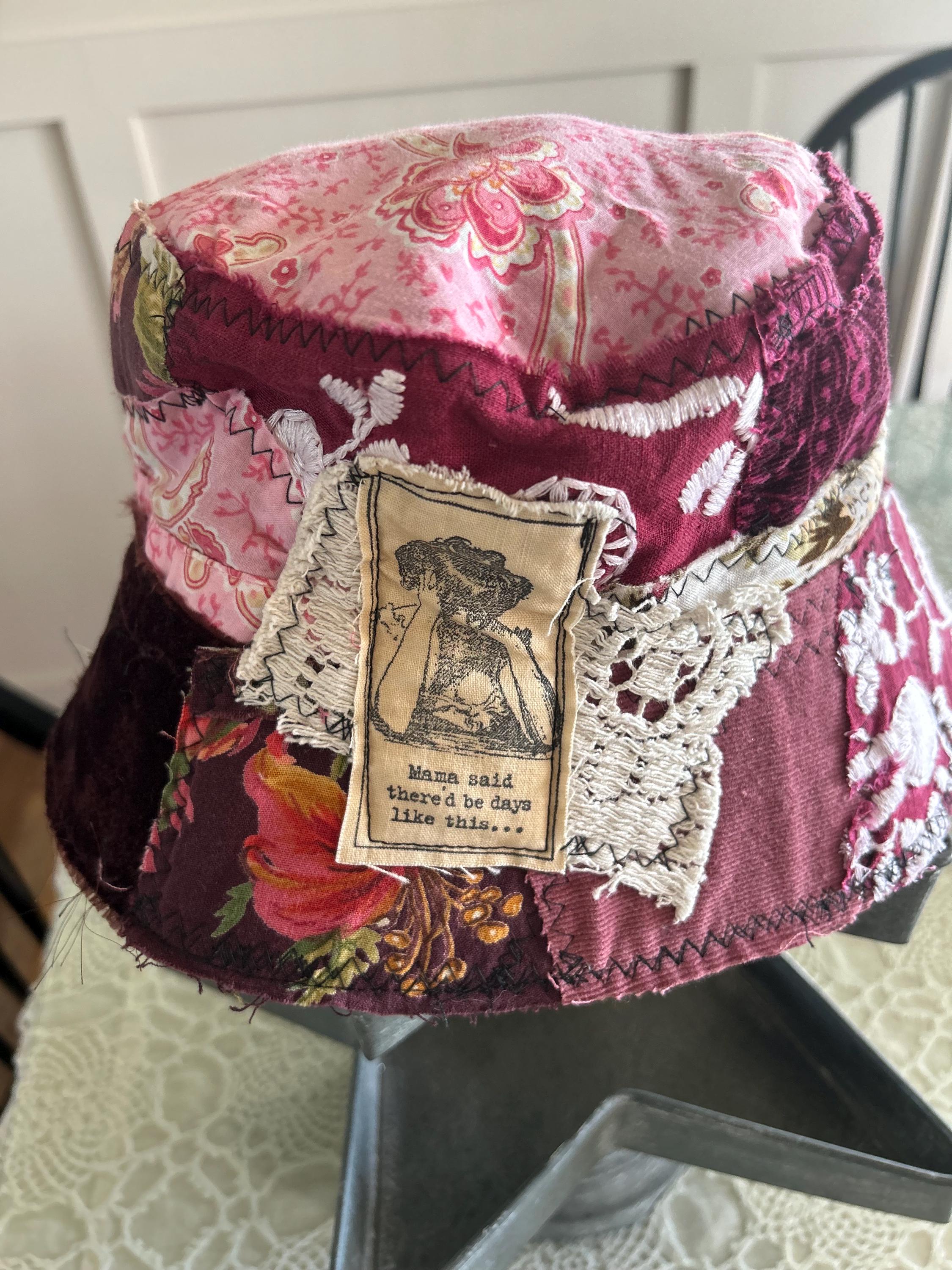 Bucket Hat With Upcycled Fabric Handmade One of a Kind - Etsy