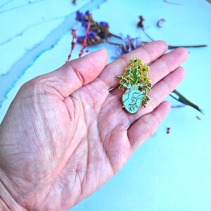 Sunflower Heart Organ Anatomy Anatomical Flower Floral Enamel Pin ...