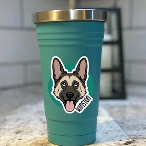 Custom German Shepherd Vinyl Stickers & Magnets, Gift for German ...