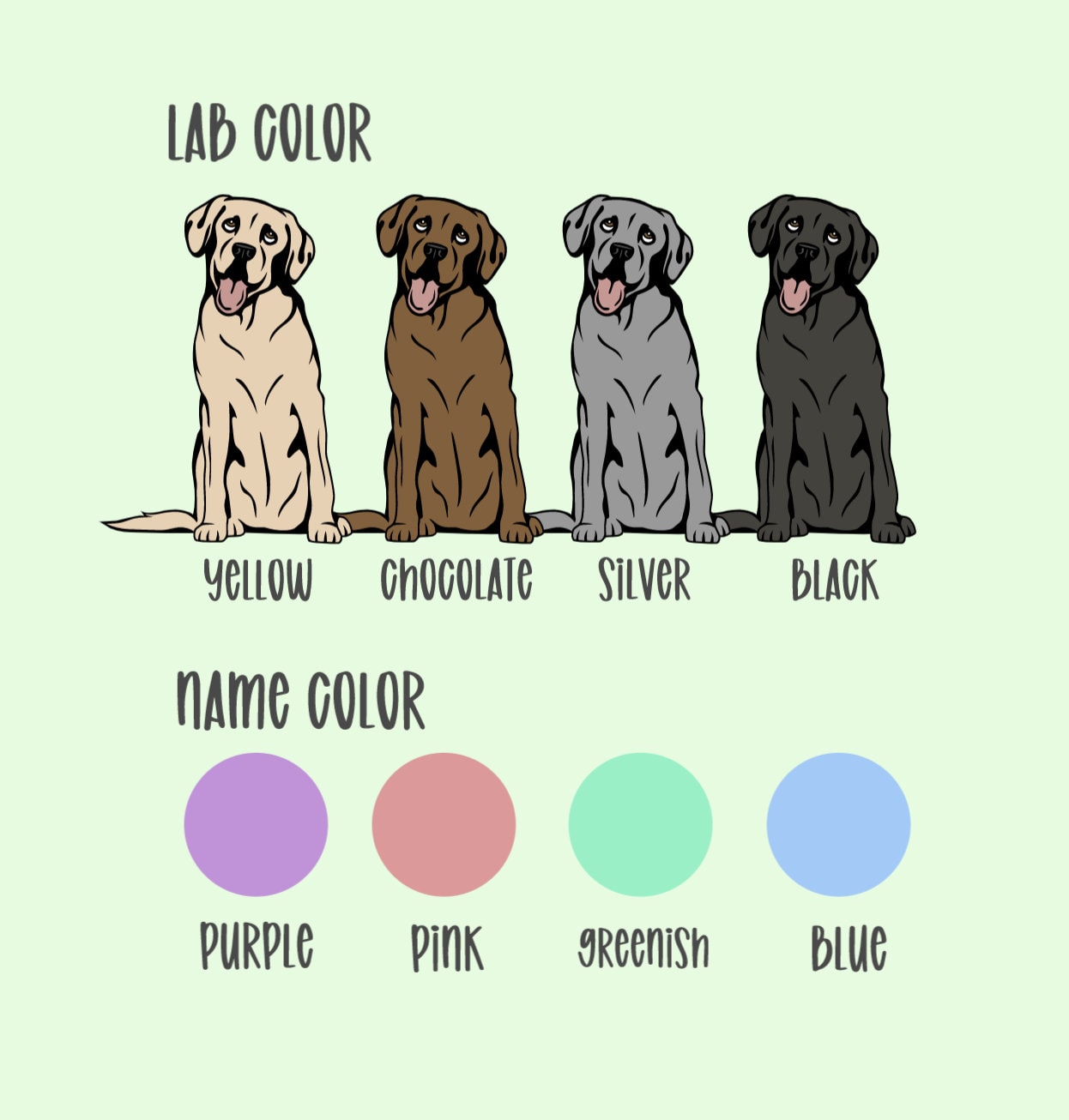 Custom Labrador Vinyl Stickers and Magnets Black Lab Yellow - Etsy
