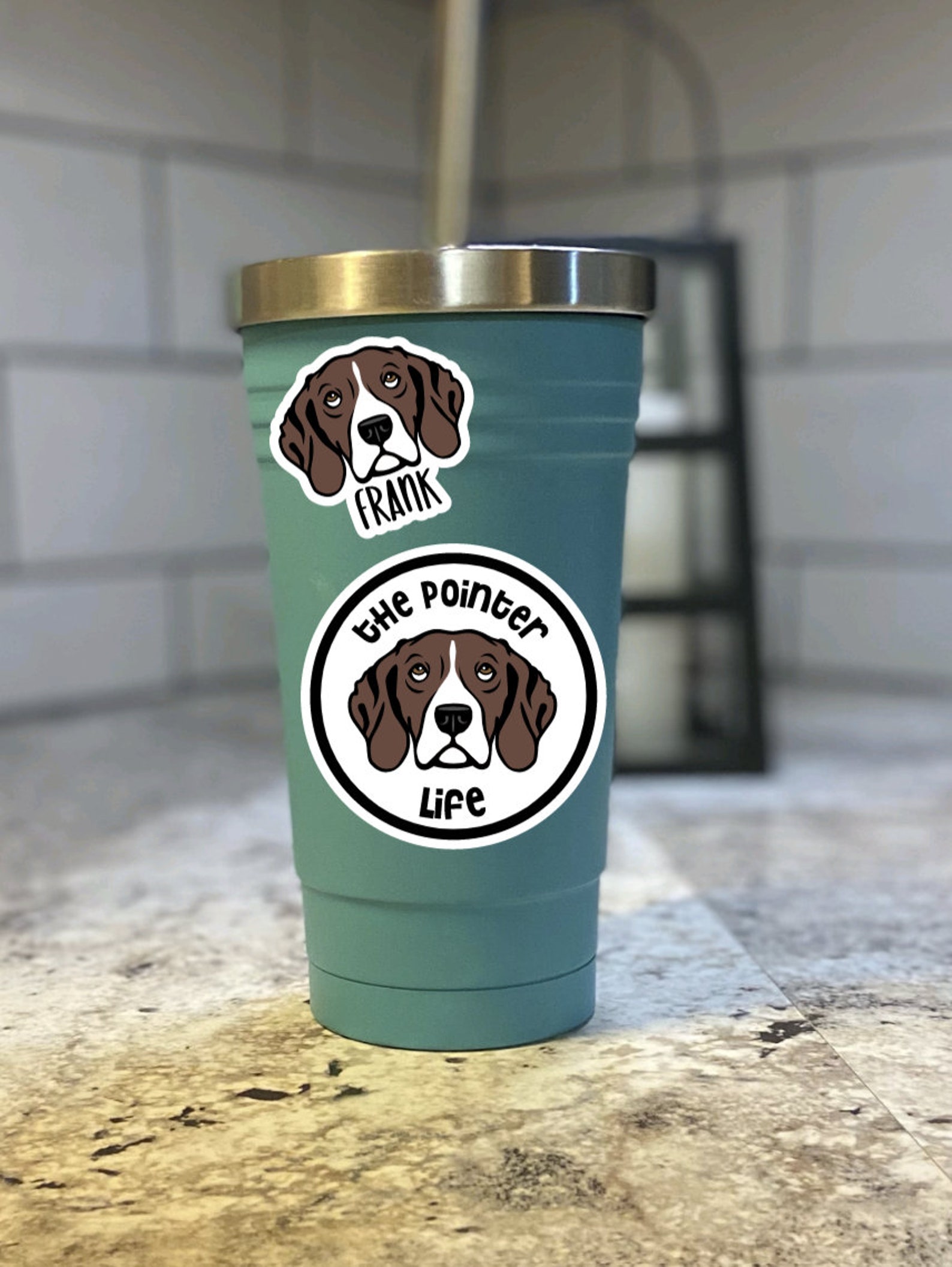 Custom German Pointer Vinyl Stickers and Magnets | German Shorthaired ...