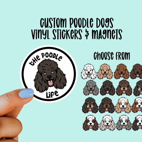 Poodle Sticker - Etsy