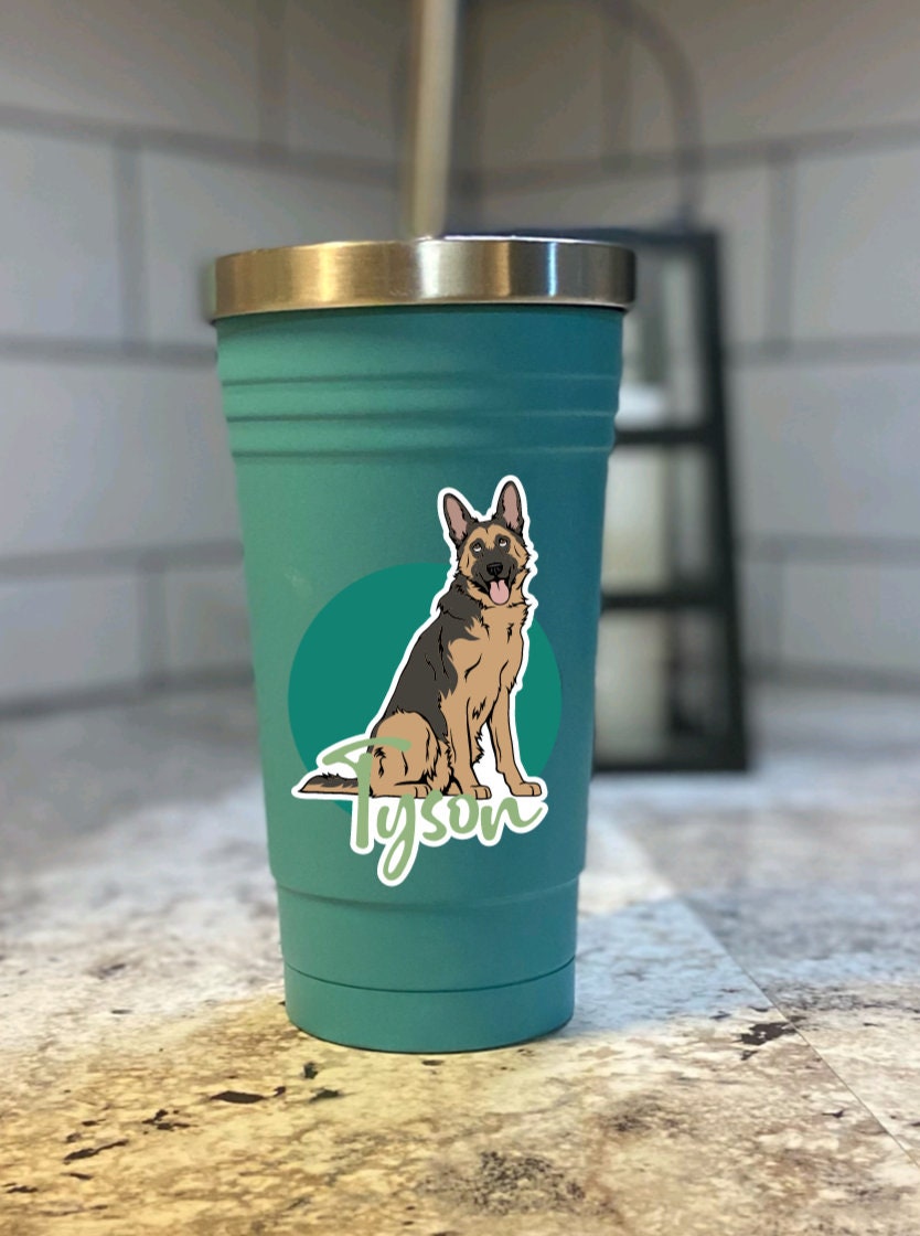 Custom German Shepherd Vinyl Stickers & Magnets Gift for - Etsy