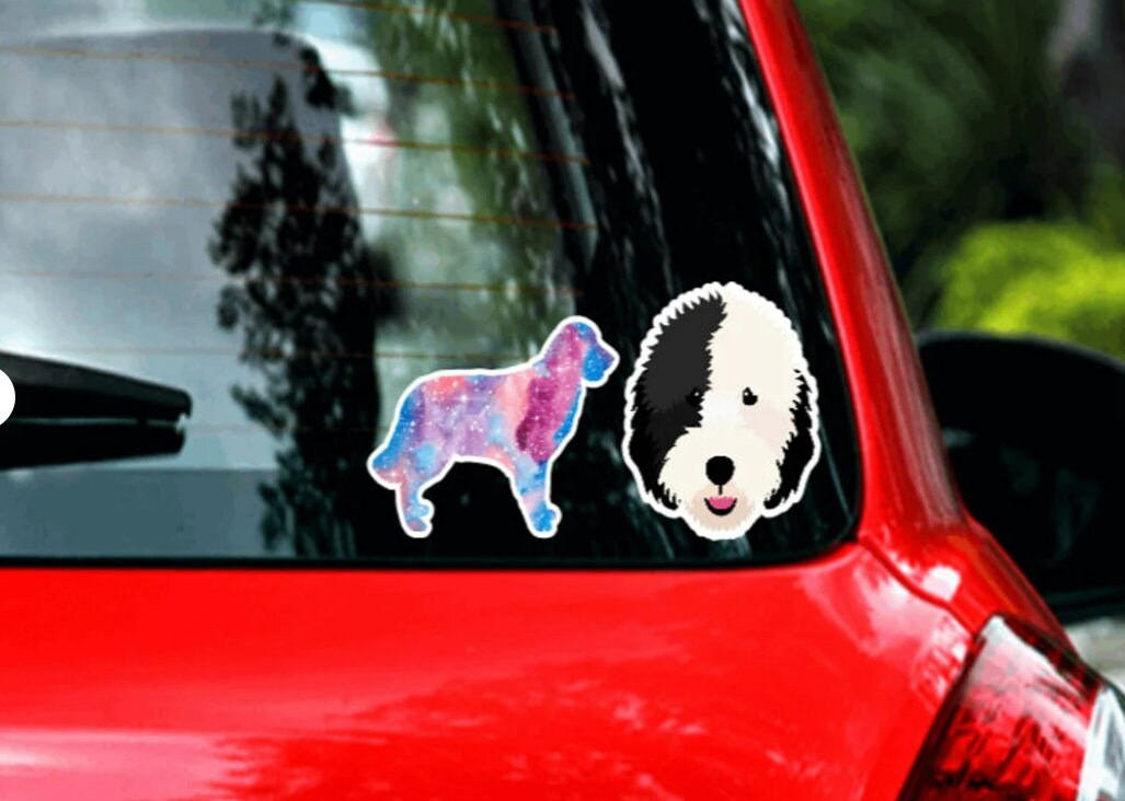 Custom Vinyl Doodle Stickers and Magnets Bernedoodle - Etsy