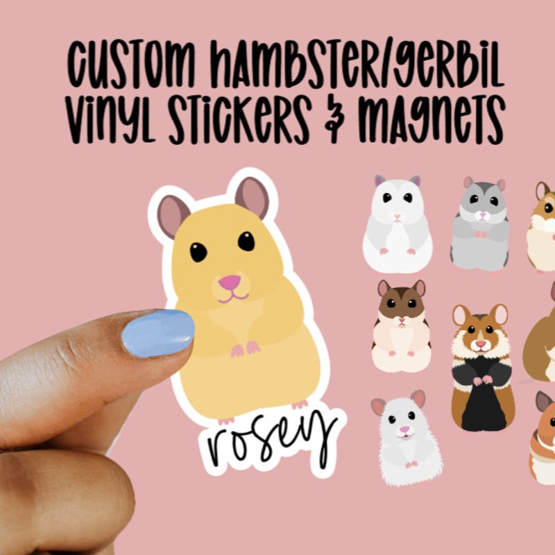 Custom Stickers Hamster - Etsy