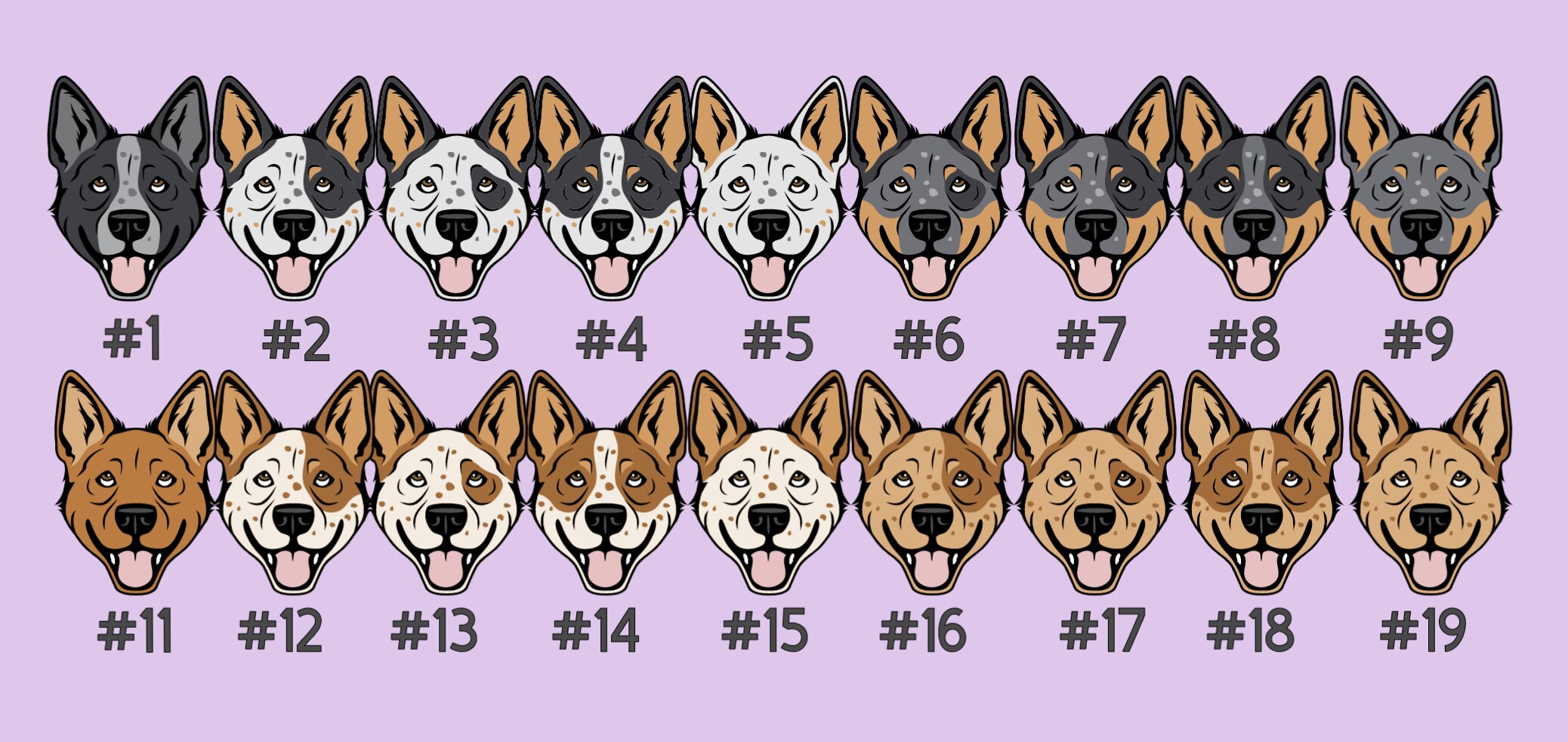 Custom Australian Cattle Dog, Blue Heeler, Red Heeler Vinyl Stickers ...