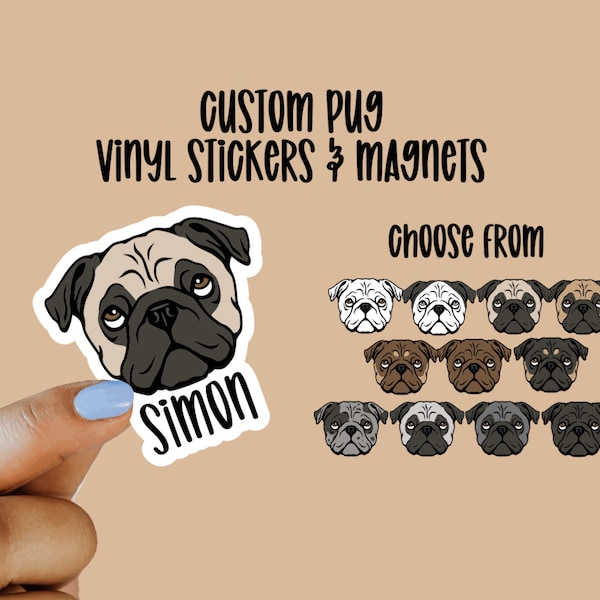 Pug Magnet - Etsy
