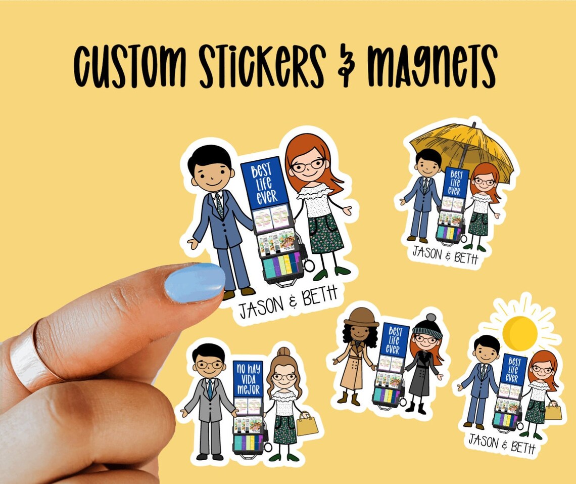 Custom Vinyl Stickers & Magnets Best Life Ever Public - Etsy