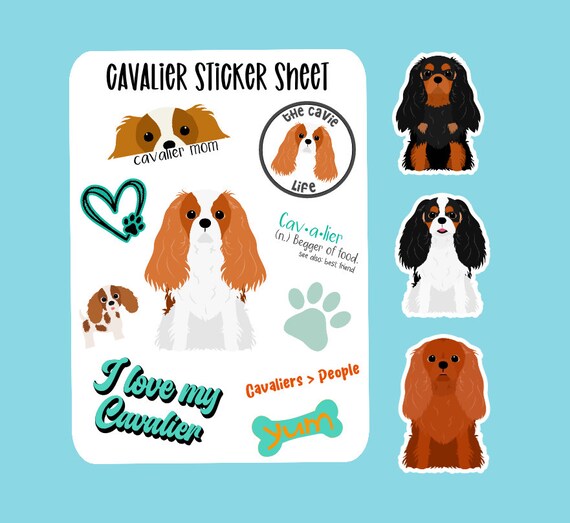 Paper, Party & Kids Stickers Dog friends! Vinyl Stickers Sheet ...