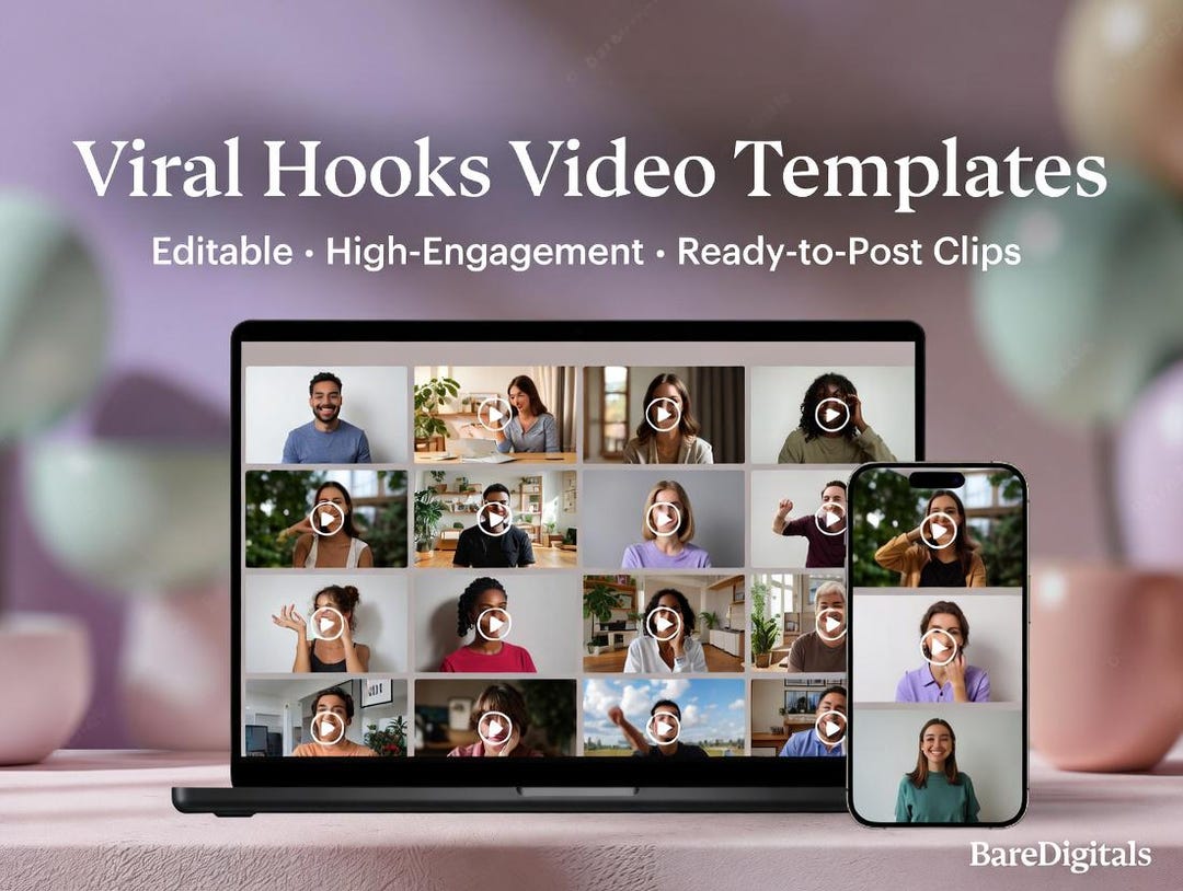 Viral Hooks Video Bundle | 50+ Ready-to-post MP4 Short Clips | Tiktok ...