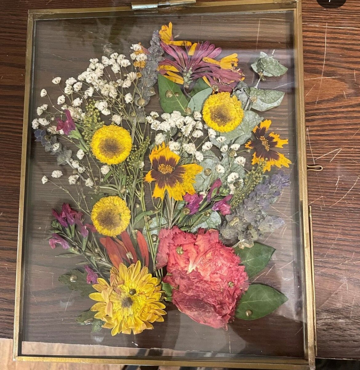 Pressed Flower Glass Frame - Etsy