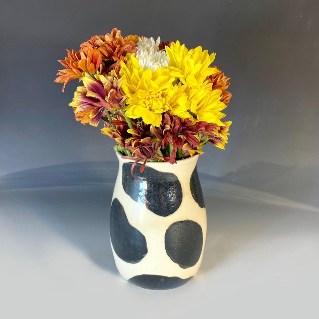 Ceramic Moo Cow Vase - Etsy