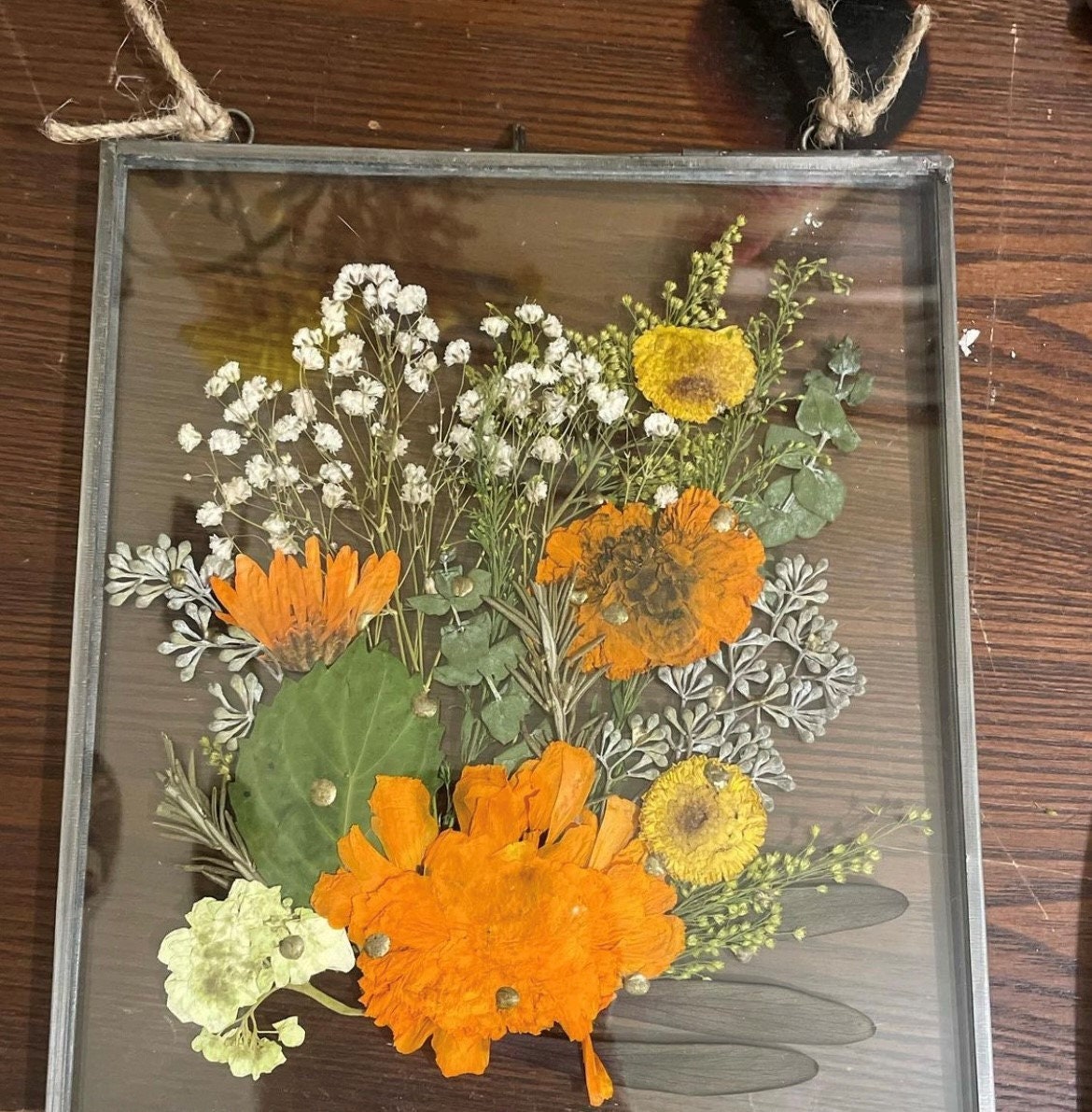 Pressed Flower Glass Frame - Etsy