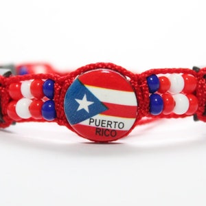 Puerto Rico Flag Bracelet, Latino Bracelet, Puerto Rico Gifts, Puerto ...