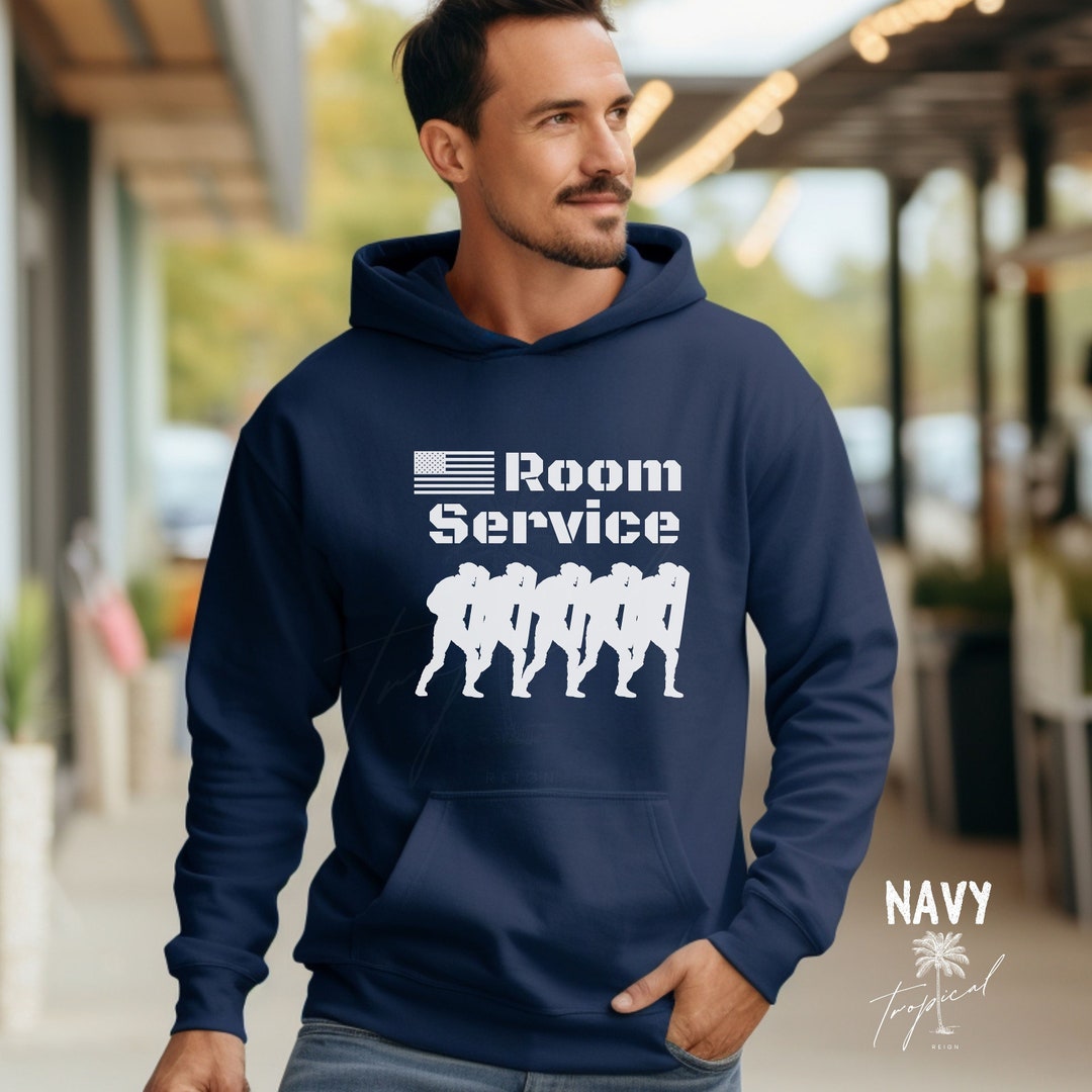 Funny Corrections Officer 'room Service' Hoodie - Thin Gray Line Gift ...