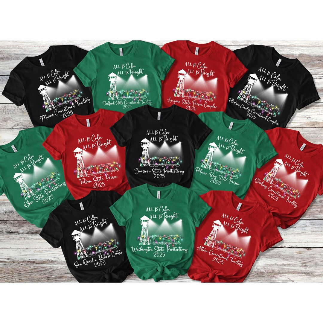 Ironic Prison Christmas T-shirt: Festive Holiday Tee - Etsy
