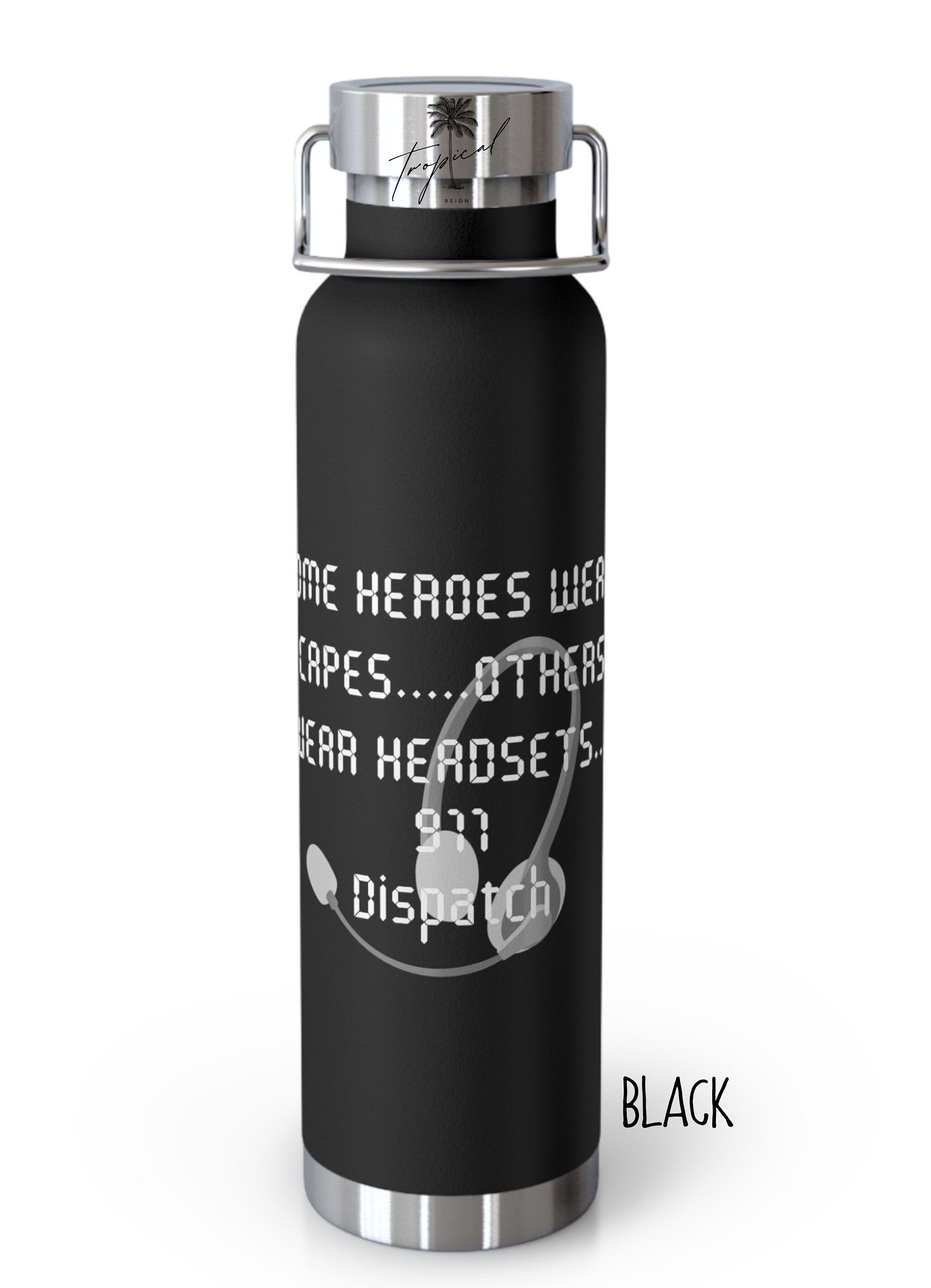 Dispatcher Gift, 911 Operator Insulated Bottle, 911 Dispatch Valentine ...