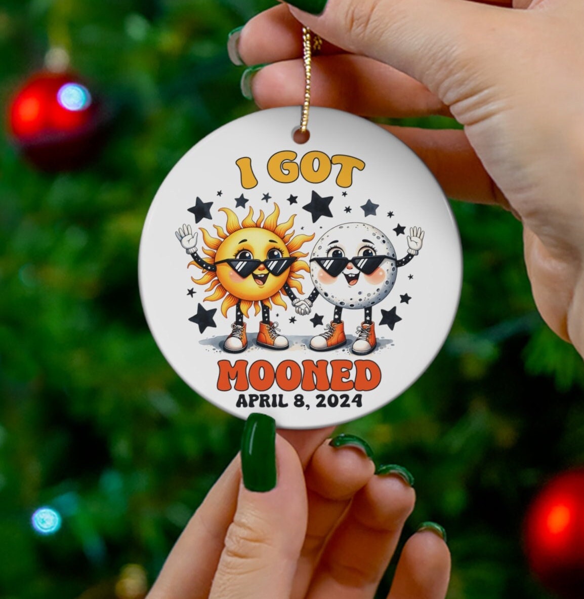 Solar Eclipse Ornament 2024, 2024 Total Solar Eclipse Ornament, Solar ...