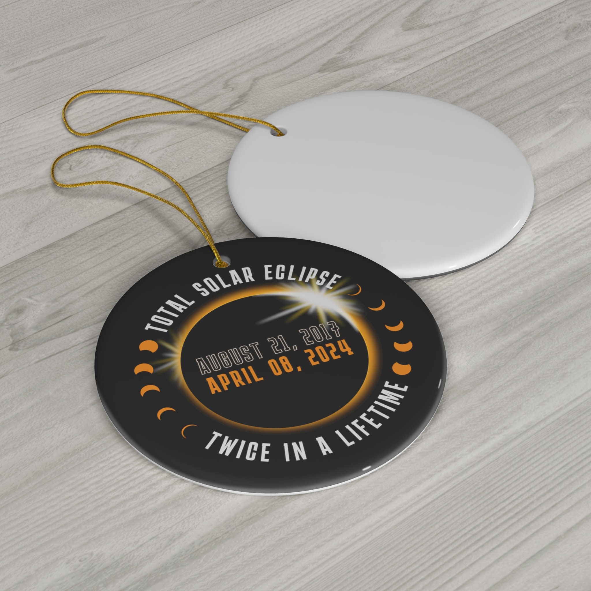 Solar Eclipse Ornament 2024, 2024 Total Solar Eclipse Ornament, Solar ...