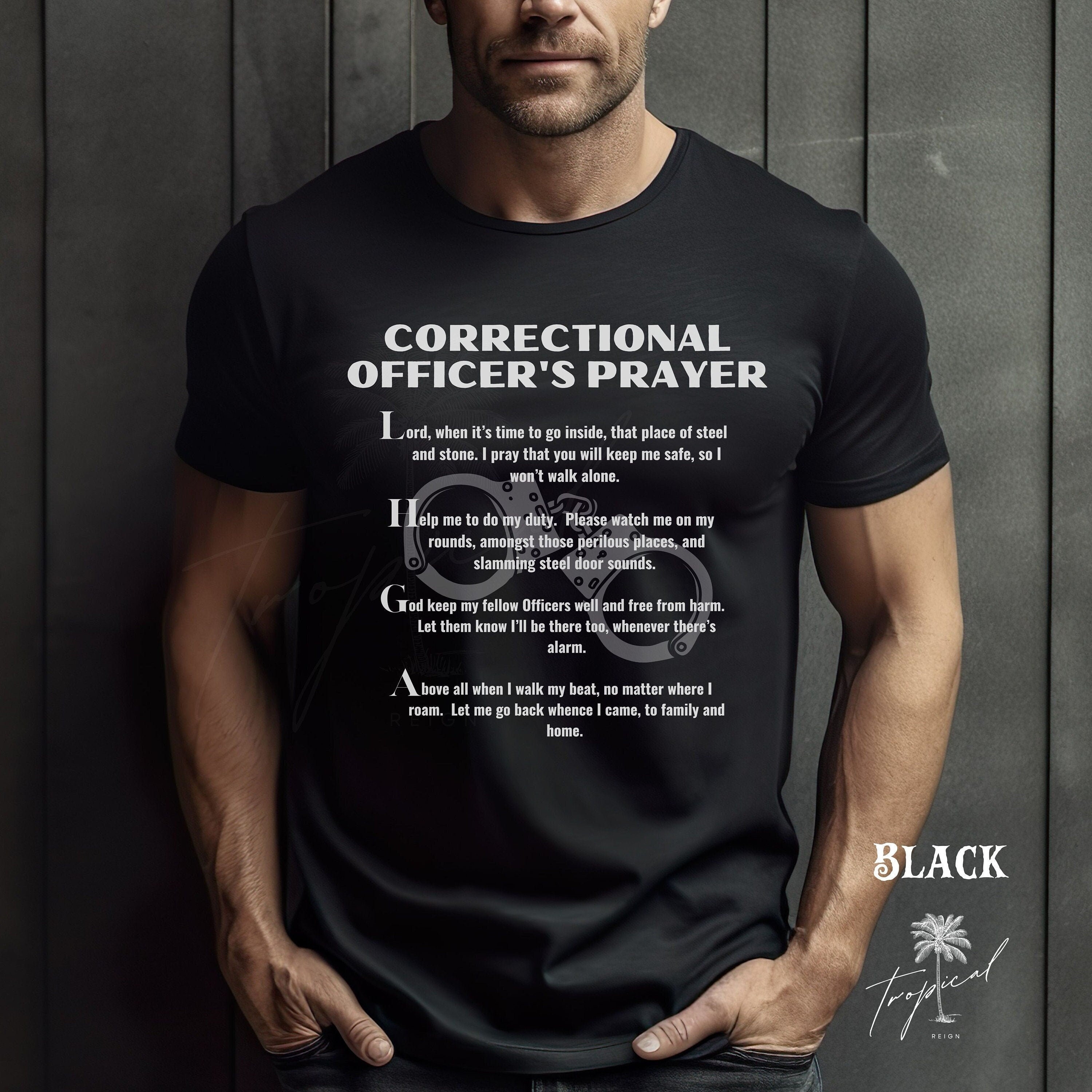 Corrections Officer Prayer T-shirt, Correctional Officer Shirts ...