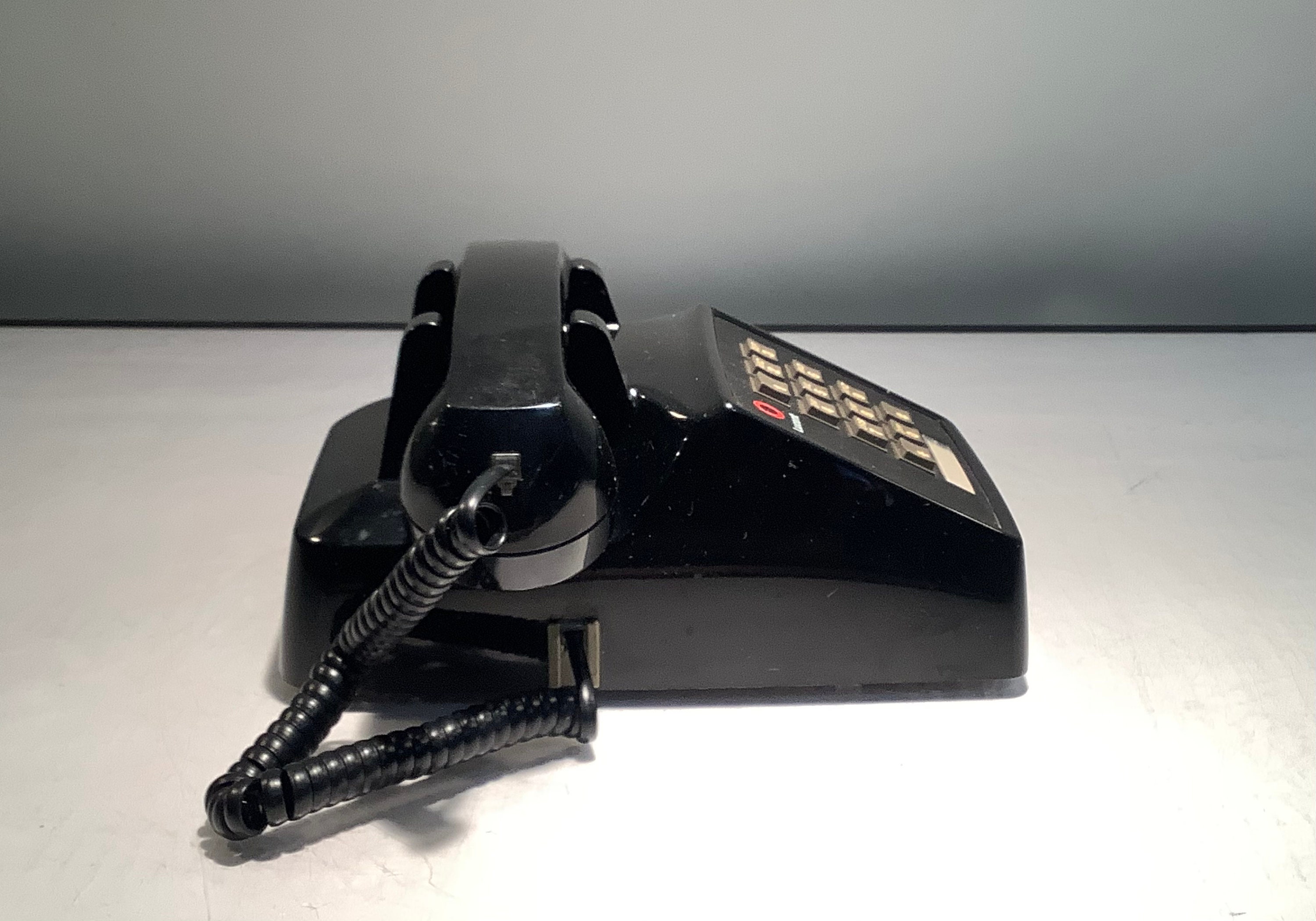Old School Black Push Button Phone - Etsy