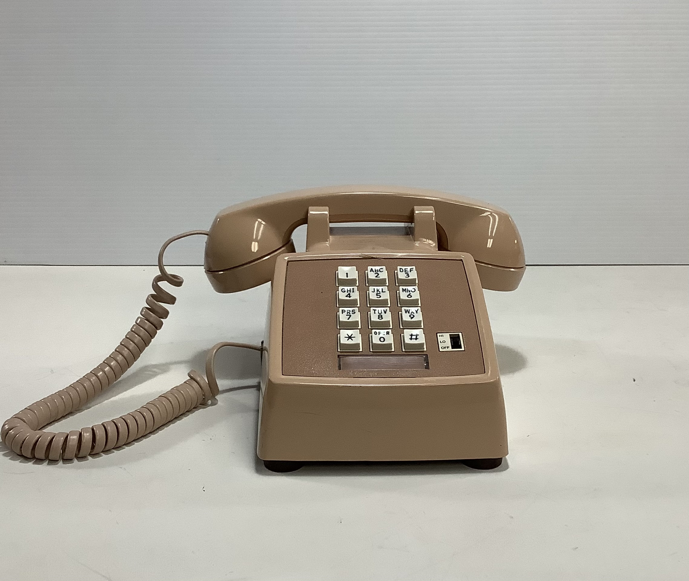 Vintage Pink Beige Push Button Phone - Etsy