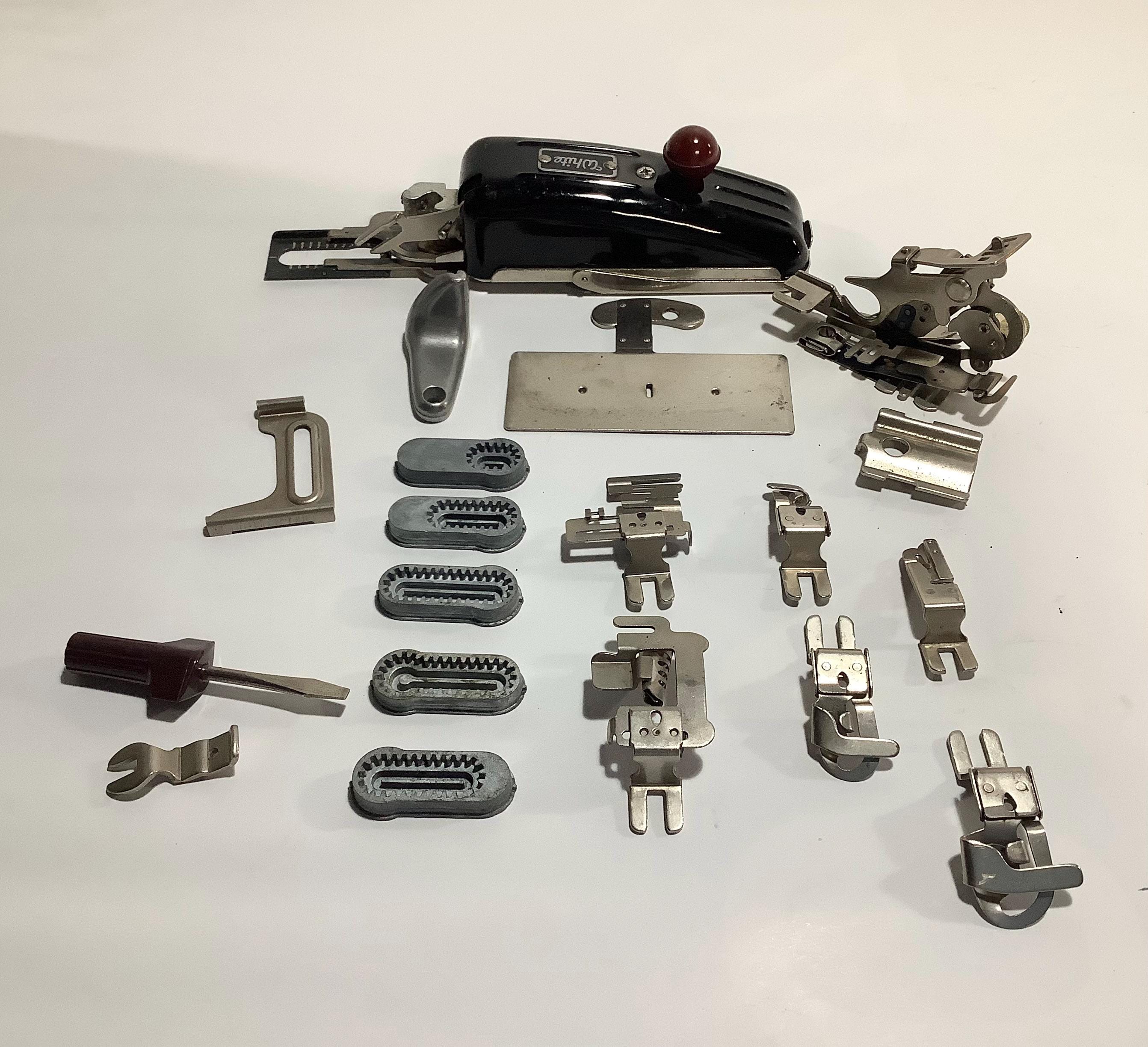 Impressive White Buttonholer and Various Sewing Attachments - Etsy