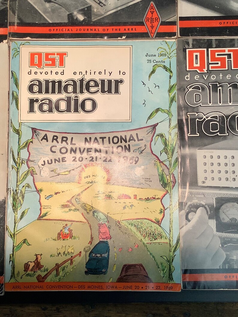 Vintage QST Amateur Radio Magazines 1969 - Etsy
