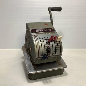 Art Deco HW Speedrite Check Embosser - Etsy