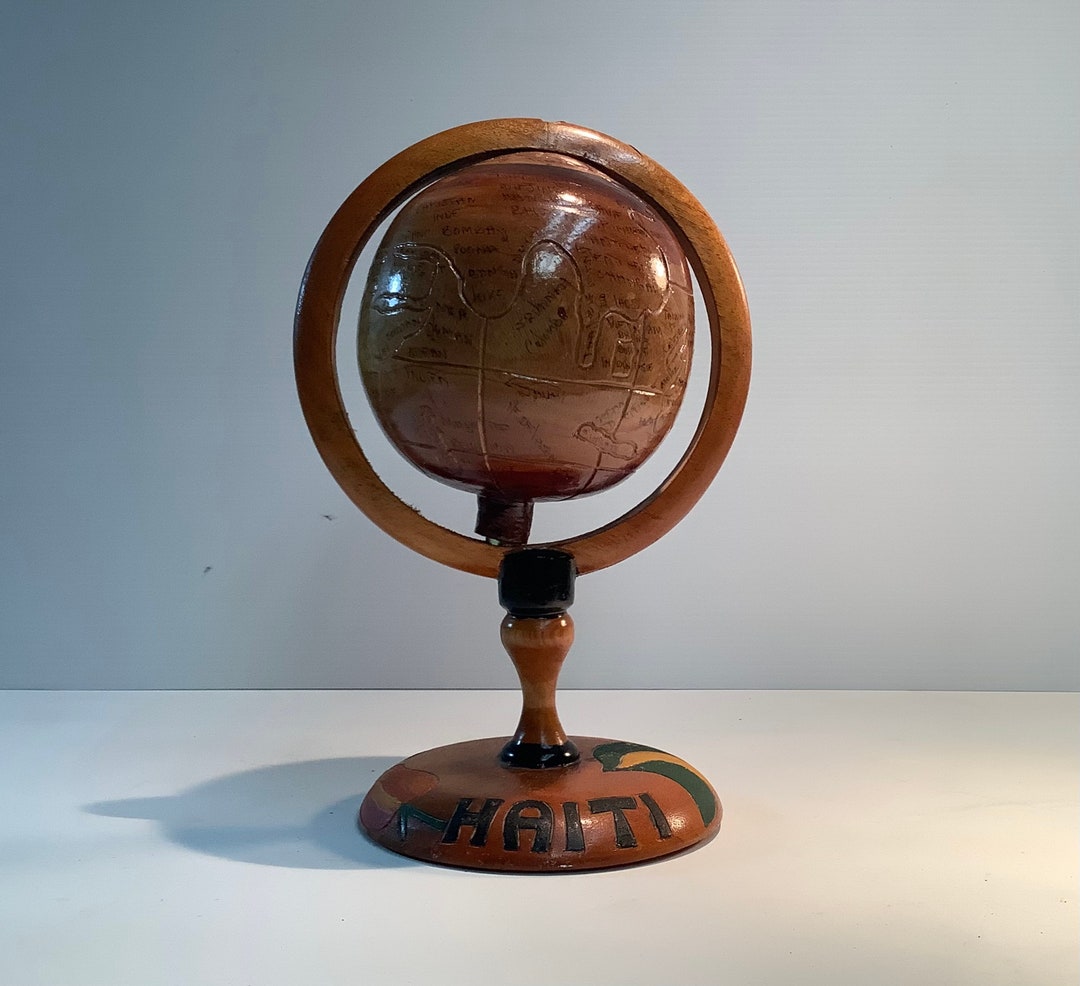 Folk Art Haitian World Globe - Etsy