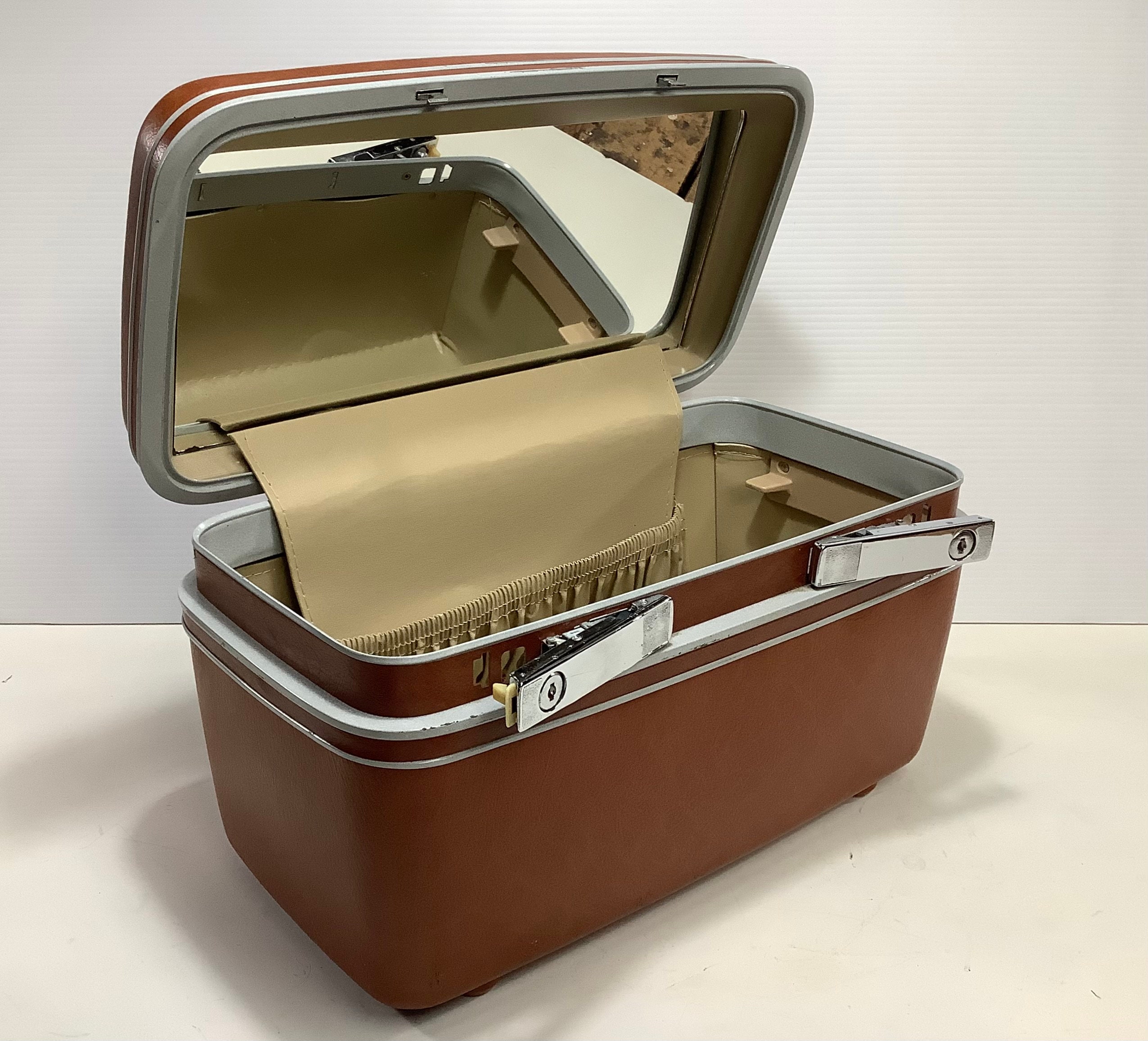 Vintage Brown Samsonite Train Case - Etsy