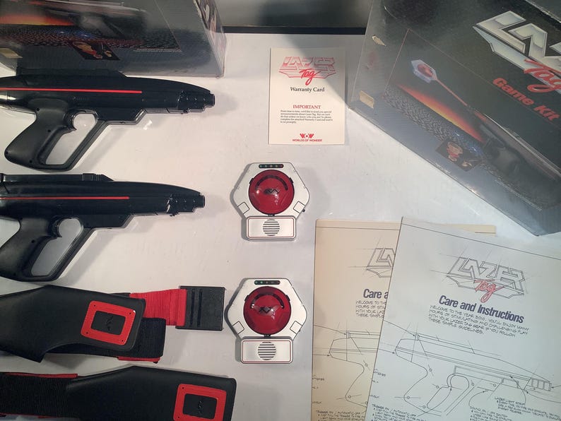 Set of Worlds of Wonder Vintage Lazer Tag Game Kits - Etsy