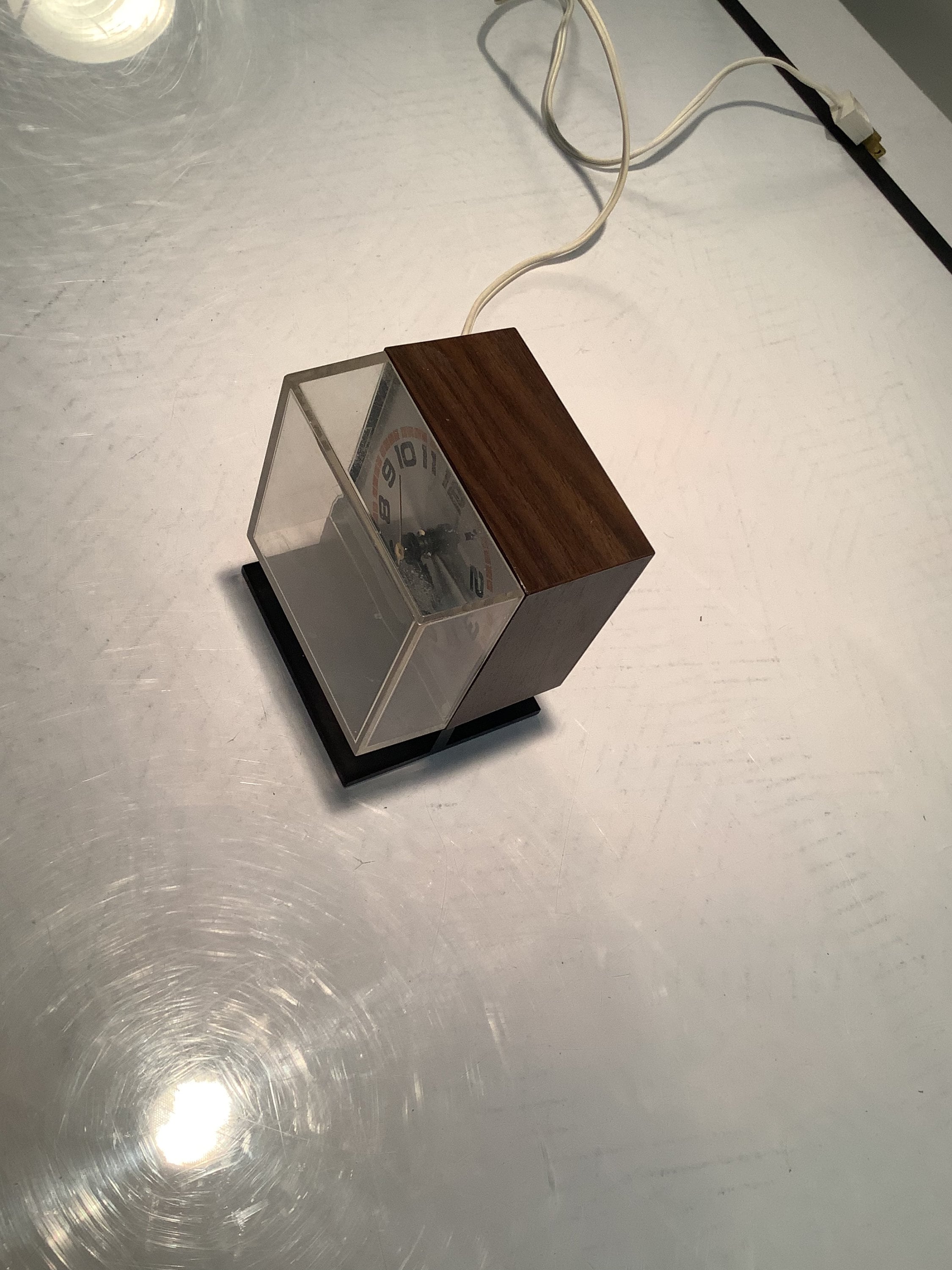 Groovy Retro Sunbeam Electric Cube Alarm Clock - Etsy