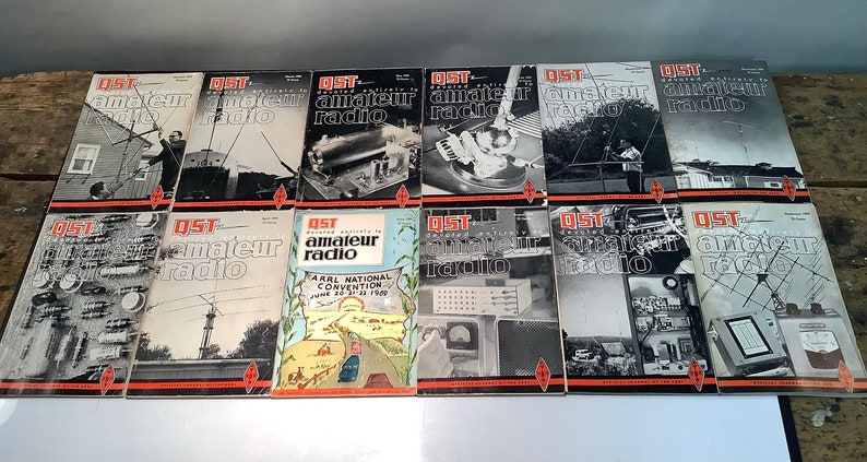 Vintage QST Amateur Radio Magazines 1969 - Etsy