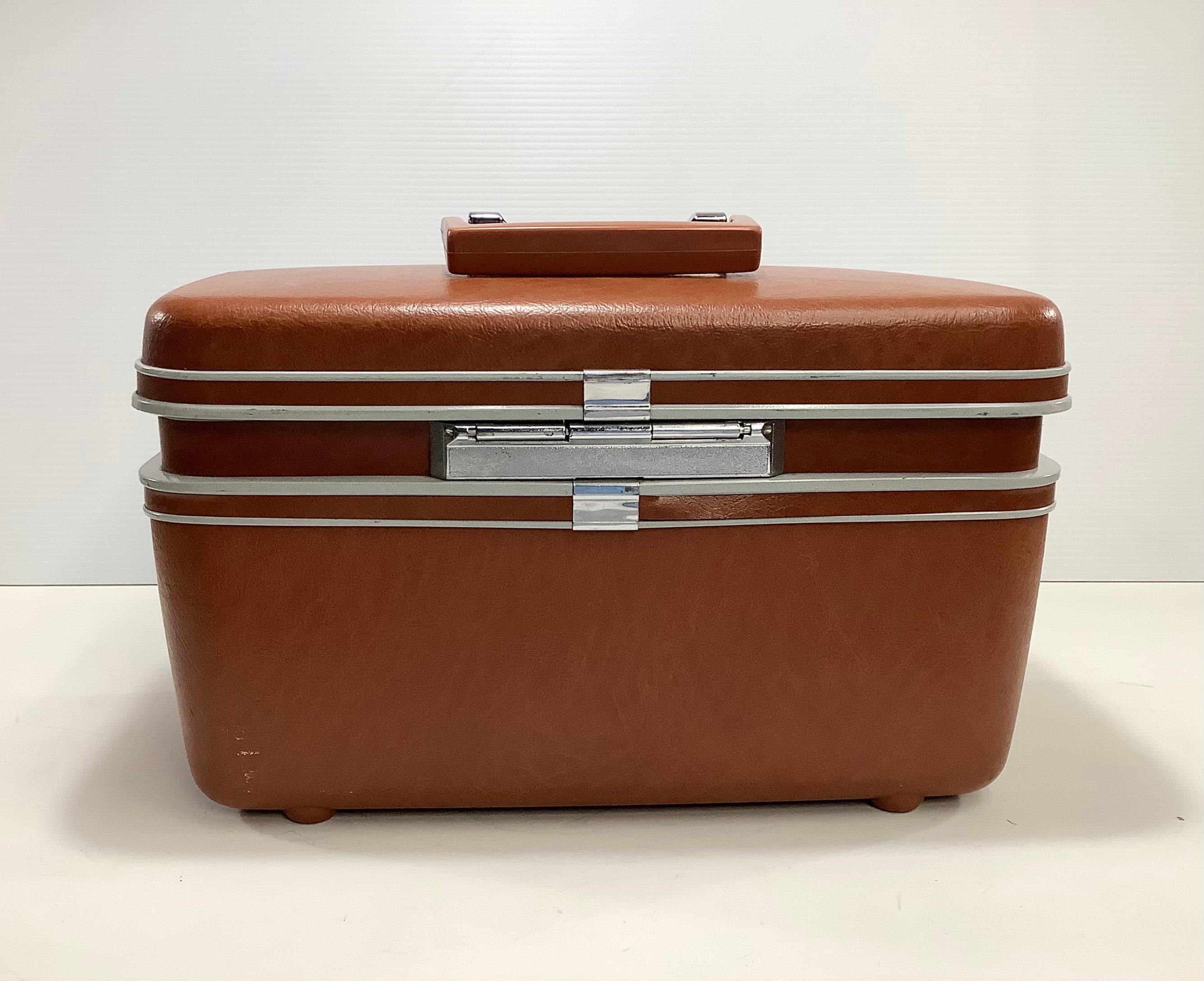 Vintage Brown Samsonite Train Case - Etsy