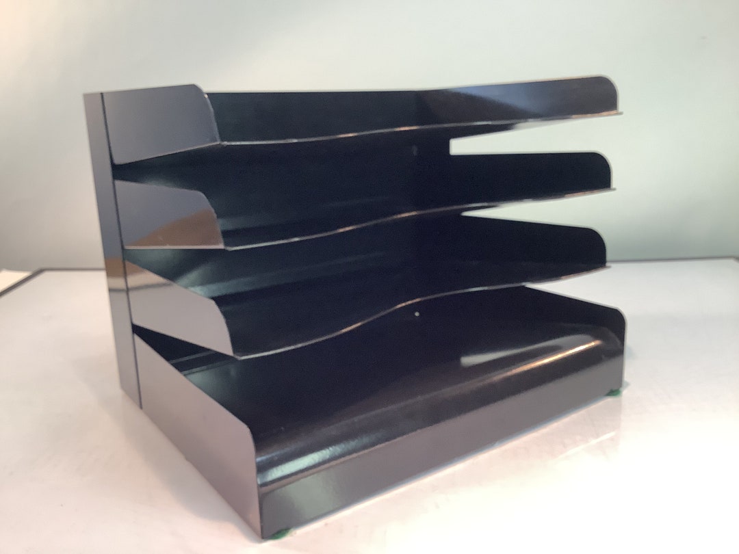 Vintage Four Tier Metal File Organizer - Etsy